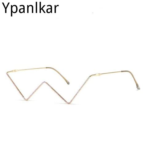 Diamond Steampunk Sunglasses Frames Triangle Eyegl Vicedeal