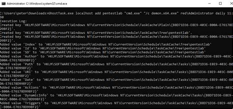 Persistence Scheduled Task Tampering Penetration Testing Lab