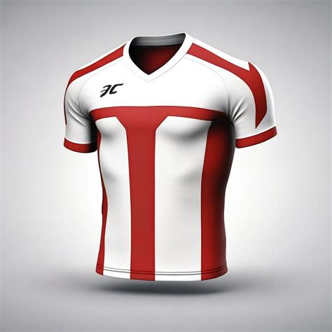 Custom Red And White Jersey Design