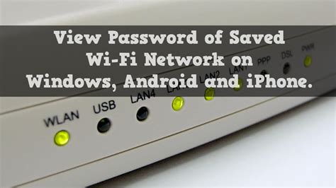 How To View Saved Wifi Password On Android Windows And Ios Guiding Tech Youtube