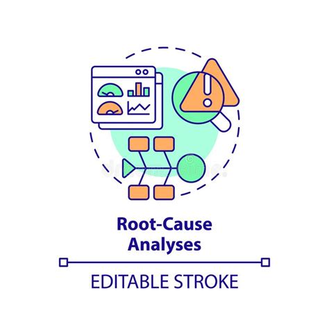 Root Cause Analysis Concept Icon Stock Vector Illustration Of Root