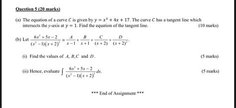 Solved A The Equation Of A Curve C Is Given By Y X X Chegg