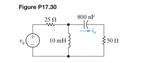 solved 17 30 use the fourier transform method to find io in