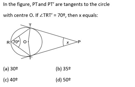 Circles Class 10 Mcq Test 101001