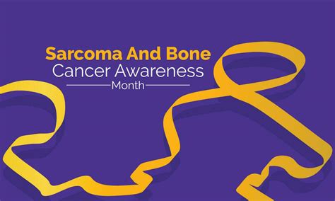 Sarcoma And Bone Cancer Awareness Calligraphy Poster Design White
