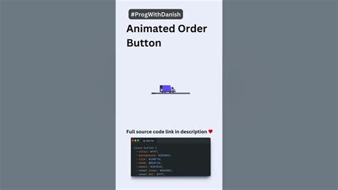 Animated Order Button Coding Learnhtml5andcss3 Youtube