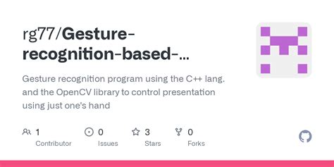 Github Rg77gesture Recognition Based Presentation Control Gesture