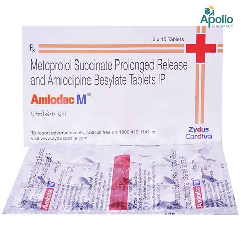 Amlodac M Tablet 15s Price Uses Side Effects Composition Apollo