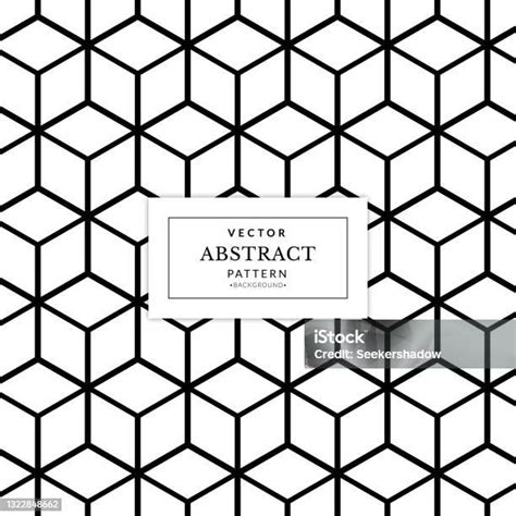 Pola Heksagonal Sederhana Mengulangi Latar Belakang Geometris Dengan