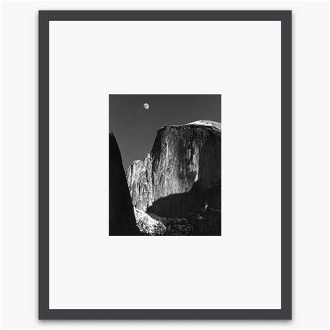 Moon And Half Dome By Ansel Adams The Ansel Adams Gallery