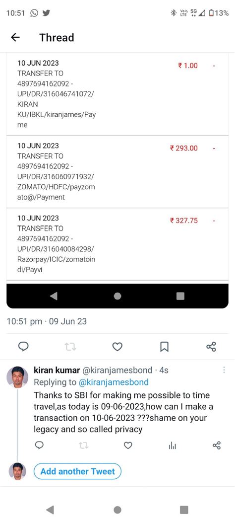 Kiran Kumar Vinukonda On Linkedin State Bank Of India