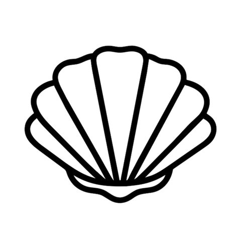 Premium Vector Shell Icon Outline