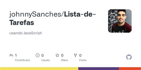 GitHub JohnnySanches Lista De Tarefas Usando JavaScript