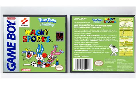 Gaming Relics Game Boy And Color Tiny Toon Adventures Wacky Sports