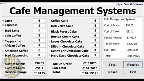 How to Create Café Management Systems in Delphi Part 2 of 2 YouTube