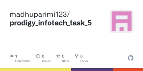 Github Madhuparimi123prodigyinfotechtask5