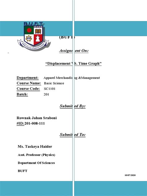 Physics Assignment 1 Pdf Physics Teaching Mathematics