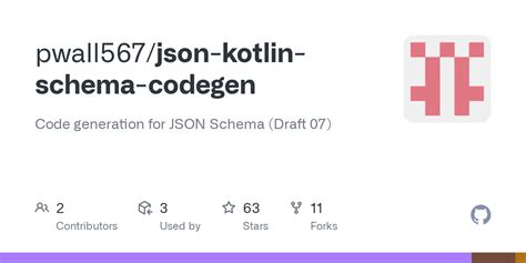 GitHub Pwall567 Json Kotlin Schema Codegen Code Generation For JSON Schema Draft 07
