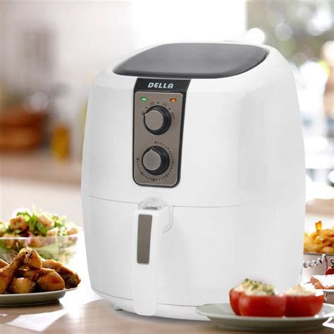 Della Electric Multipurpose Classic Rapid Air Fryer Dual Dial