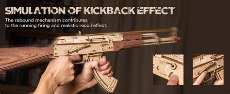 Rokr 3d Puzzles For Adults Wooden 3d Puzzle Model Ak47