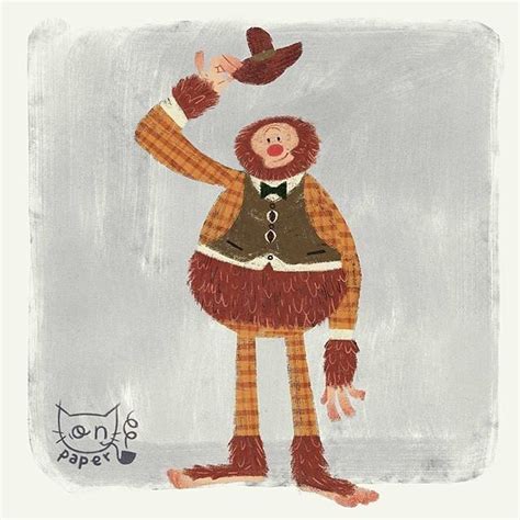 Dapper Monkey With Bird Fan Art