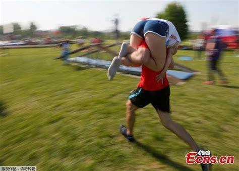 Wife Carrying Race In Russian City
