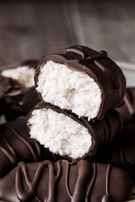 Dark Chocolate Bounty Bars Nadias Healthy Kitchen