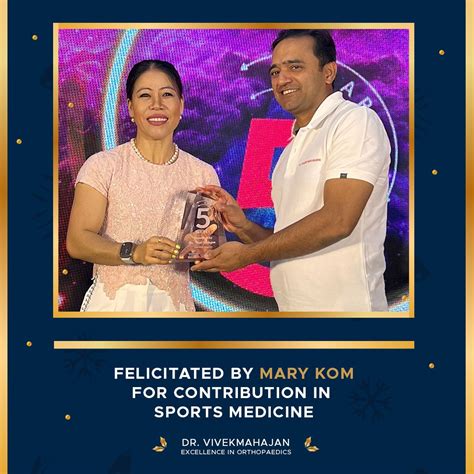 Drvivek Mahajan On Linkedin Grateful Sportsmedicine Marykom