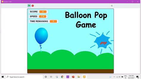 Balloon Popping Game In Scratch Scratch Programming Learn Scratch Games YouTube