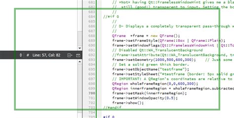C Drawing A Highlighting Border Around A Region Of The Screen In Qt On Windows Stack