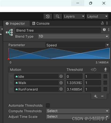unity关于动画混合树（blend tree）的使用 unity中blendtree制作八个方向移动2d csdn博客