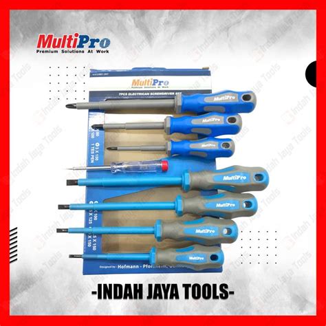 Obeng Listrik Set 8 Pcs Multipro Electric Electrician Screwdriver Lazada Indonesia