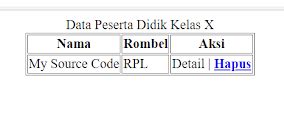 PHP Cara Hapus Data Dengan PHP MySQL