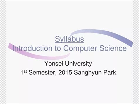 Ppt Fundamentals Of Computer Science Course Overview Powerpoint