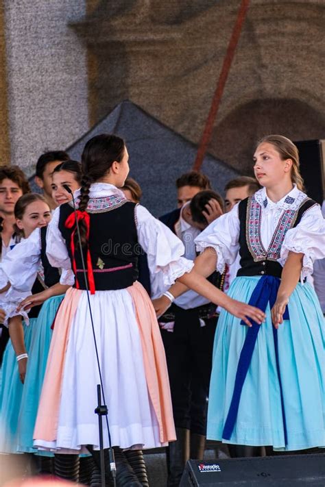 Traditional Folk Dance Performance On Stage Editorial Stock Image