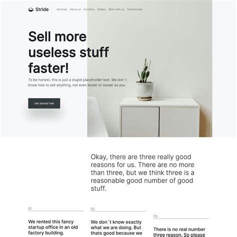 Bootstrap Framework One Page Templates