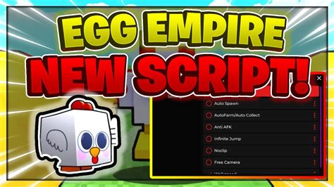 Egg Empire Script GUI / Hack (AUTO SPAWN, INFINITE CASH, AUTOFARM, AND MORE) *PASTEBIN* - YouTube