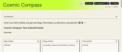 Cosmic Compass Your Celestial Guide Devpost