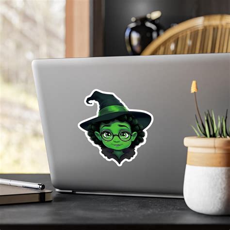 Elphaba Chibi Vinyl Sticker Wicked Decal Green Witch Laptop Decal