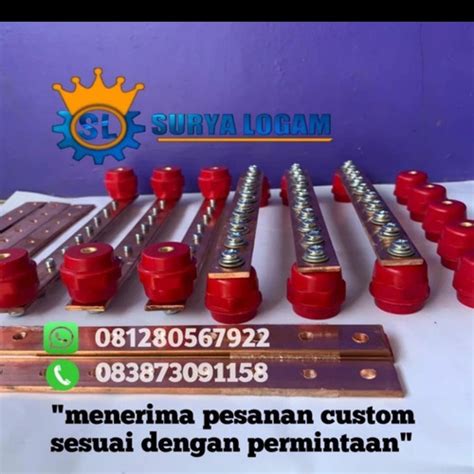 Jual Busbar Tembaga 3mm Nol Grounding 10 Baut M6 Murni Tembaga Jakarta Barat Surya Logam