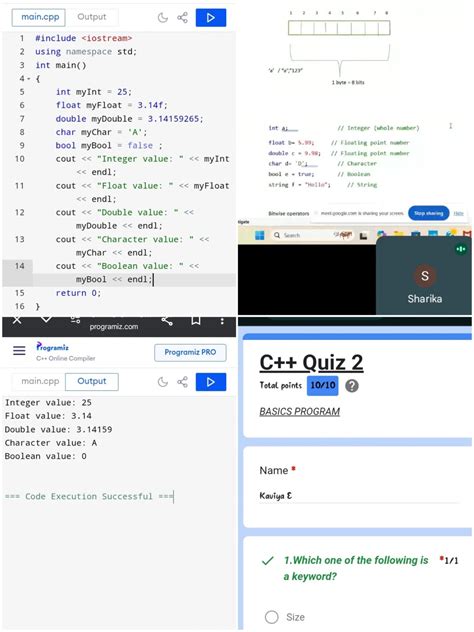 Day2done Tokens Datatypes Learning Codinglife Cybernaut Sharika