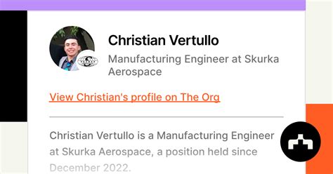 Christian Vertullo Manufacturing Engineer At Skurka Aerospace The Org