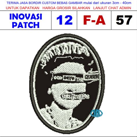 Jual Patch Bordir Logo F A57 Sex Pistols God Save The Queen Punk Rock