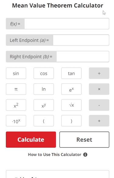 Mean Value Theorem Calculator Best Full Solution Steps