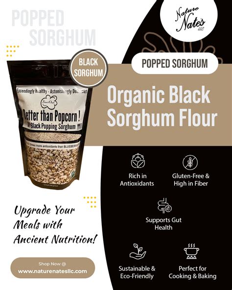 Discover The Power Of Organic Black Sorghum Grain Nature Nates