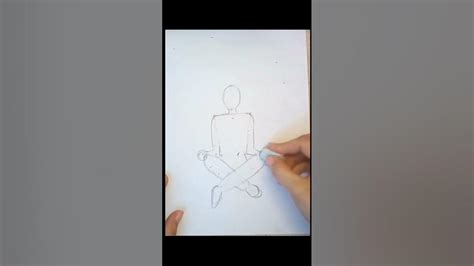 Як легко та просто намалювати людину що сидить Drawing Повна версія