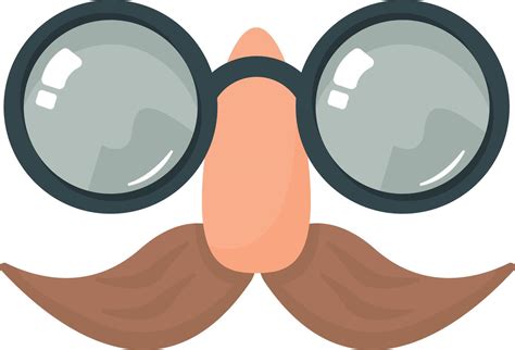 Disguise Glasses With Round Lenses 66399018 Vector Art At Vecteezy