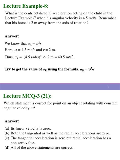 Chapter 8rotational Motionlecture Slidespart 3 Pdf Acceleration