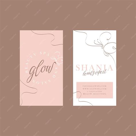 스파 명함 서식 파일 무료 벡터