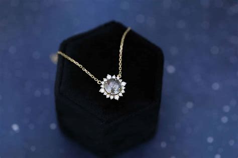 The “selena” Pendant • Rose Cut Celestial Moissanite Cremation Ash